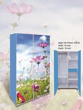 Wardrobe – Flowers – Kiddie's Furniture